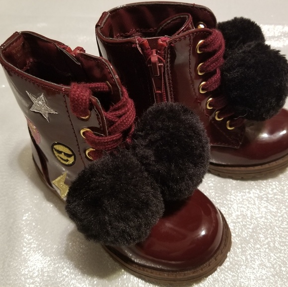 Rampage | Shoes | Rampage Girls Combat Boots Burgundy Sz 7 | Poshmark